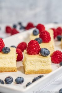 Easy Keto Cheesecake Bars Recipe - New York Style & Sugar-Free