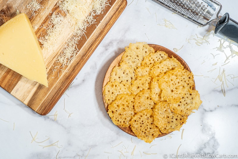 Easy Parmesan Crisps Recipe - Low Carb Cheese Chips