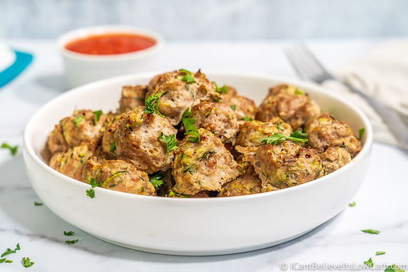 Baked Turkey Zucchini Meatballs Recipe | Healthy & Easy