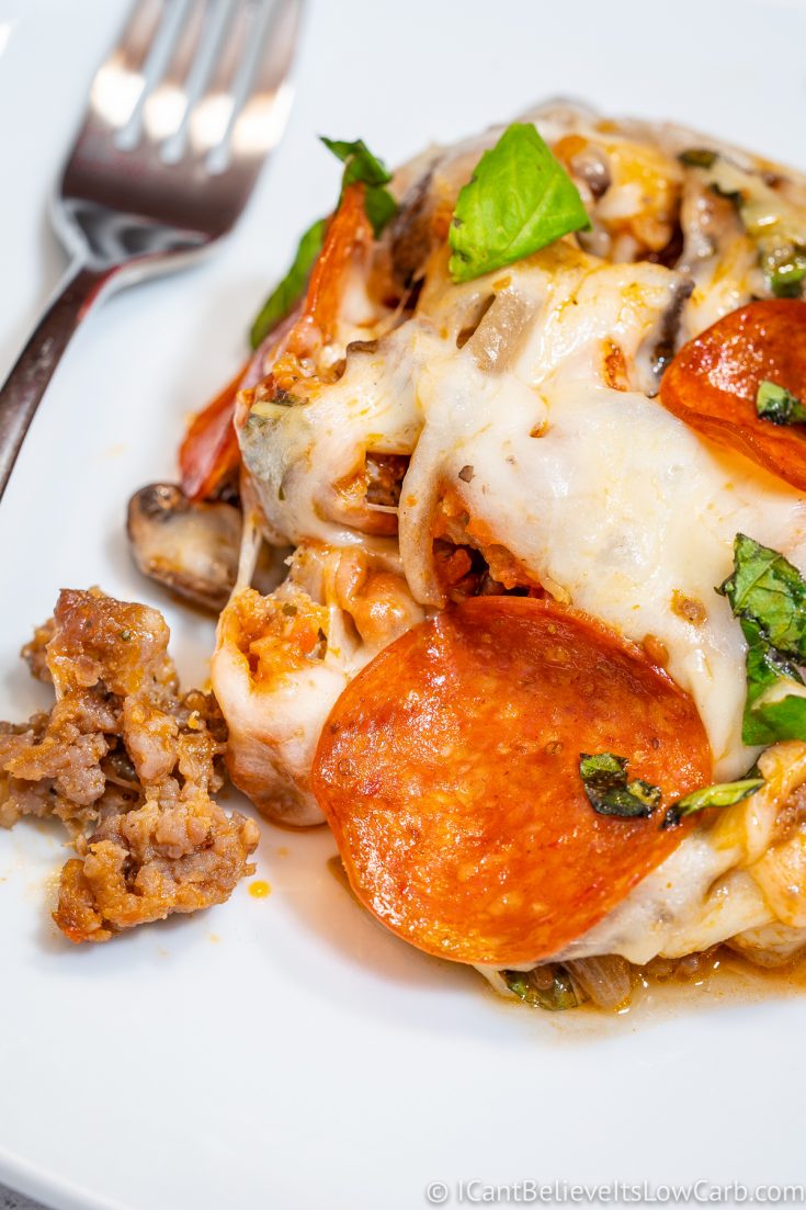 Keto Crustless Pizza Recipe (Easy No Crust Pizza)