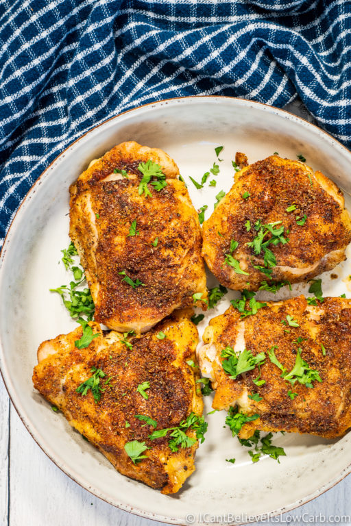 Crispy Baked Chicken Thighs Recipe (Tender & Juicy)