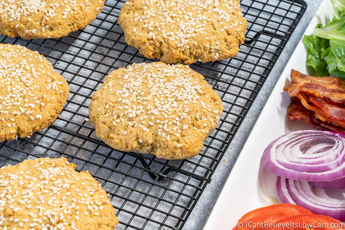 Soft Keto Hamburger Buns Recipe | Low Carb & Gluten-Free