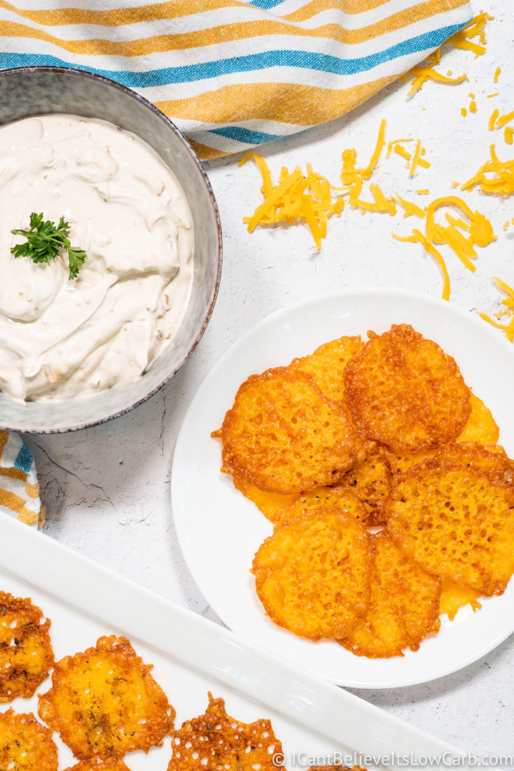 Crispy Keto Cheese Chips Recipe | Cheddar Cheese Crisps