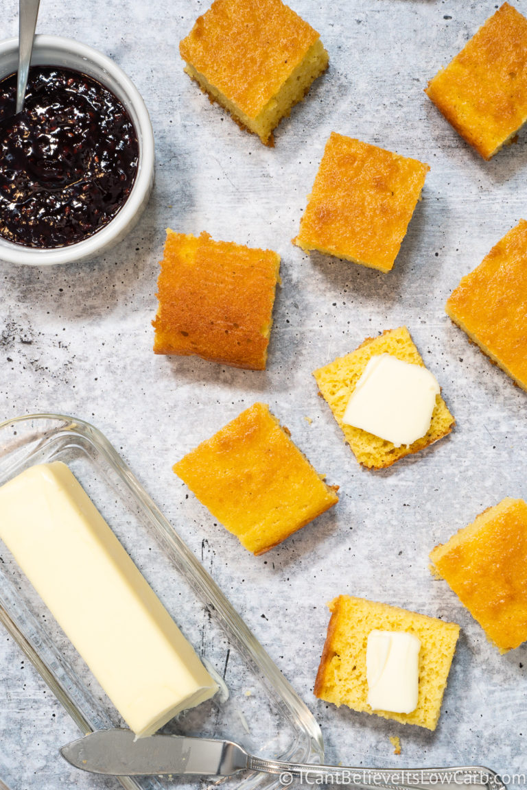 Best Low Carb Keto Cornbread Recipe (Moist & Flavorful)