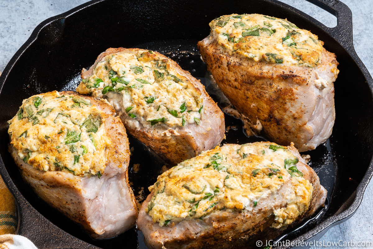 Easy Stuffed Pork Chops Recipe | How to Cook Stuffed Pork Chops